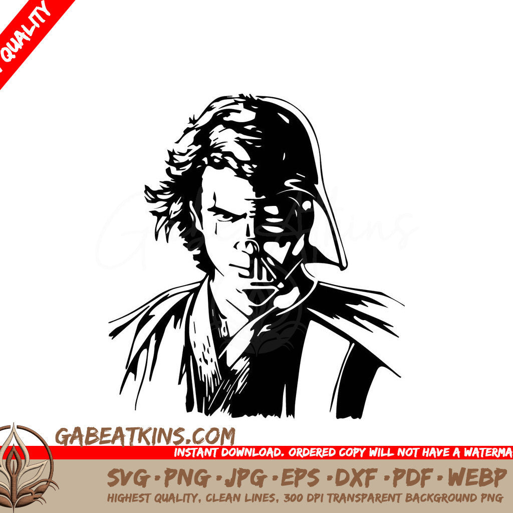 Darth Vader From Star Wars SVG - Anakin Skywalker SVG SVG – Gabe Atkins ...