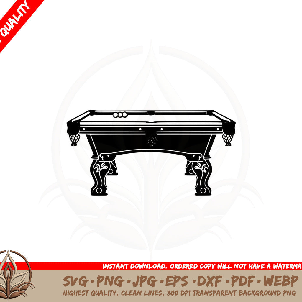 Billiards Pool Table SVG Cut File Instant Digital Download – Gabe ...