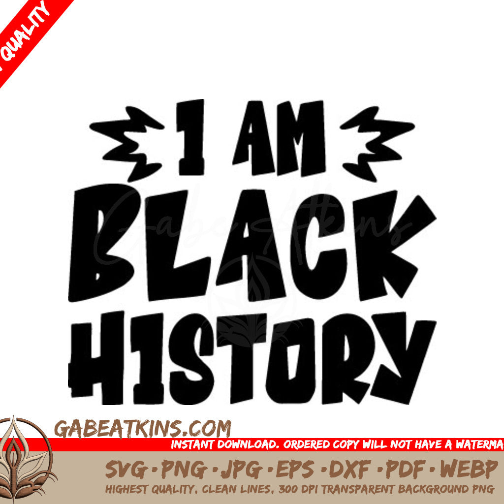 I Am Black History Logo SVG – Gabe Atkins Designs
