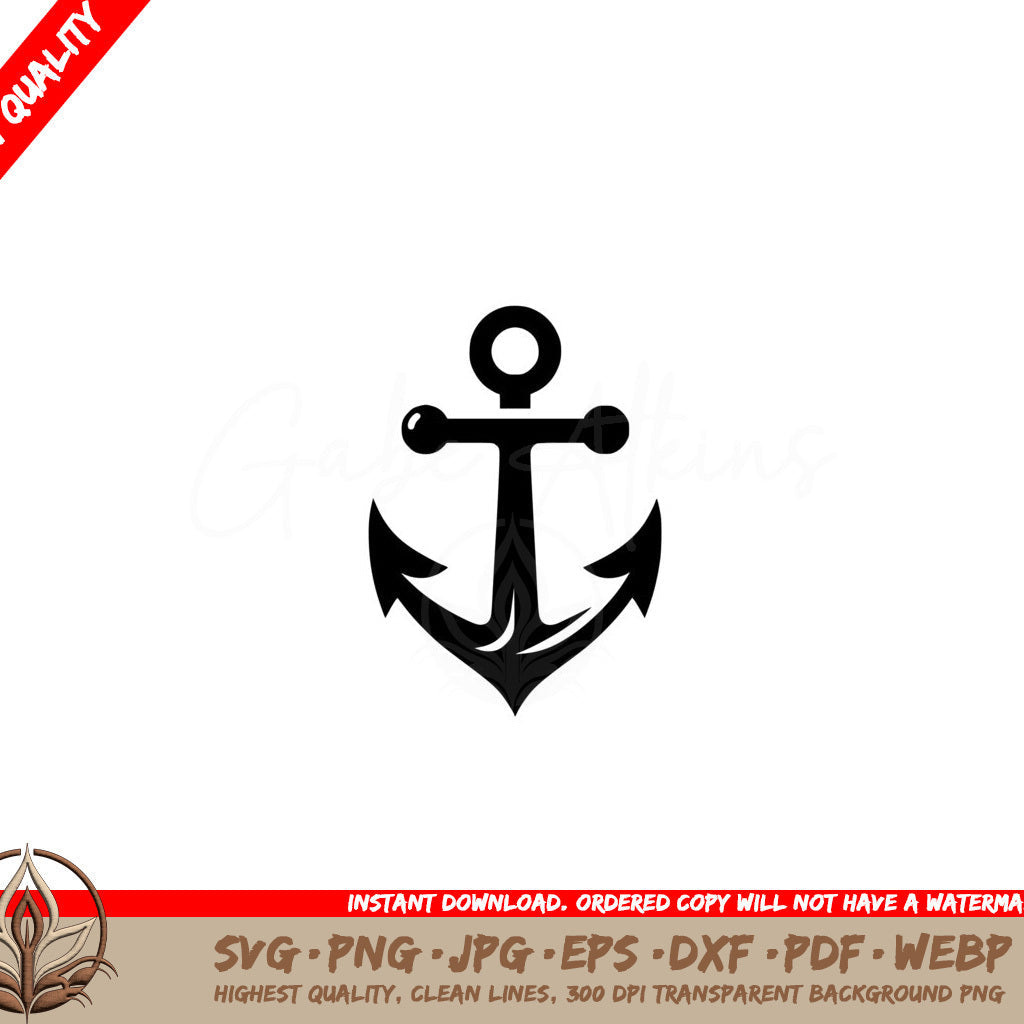 Deep Sea Anchor Digital Design SVG – Gabe Atkins Designs