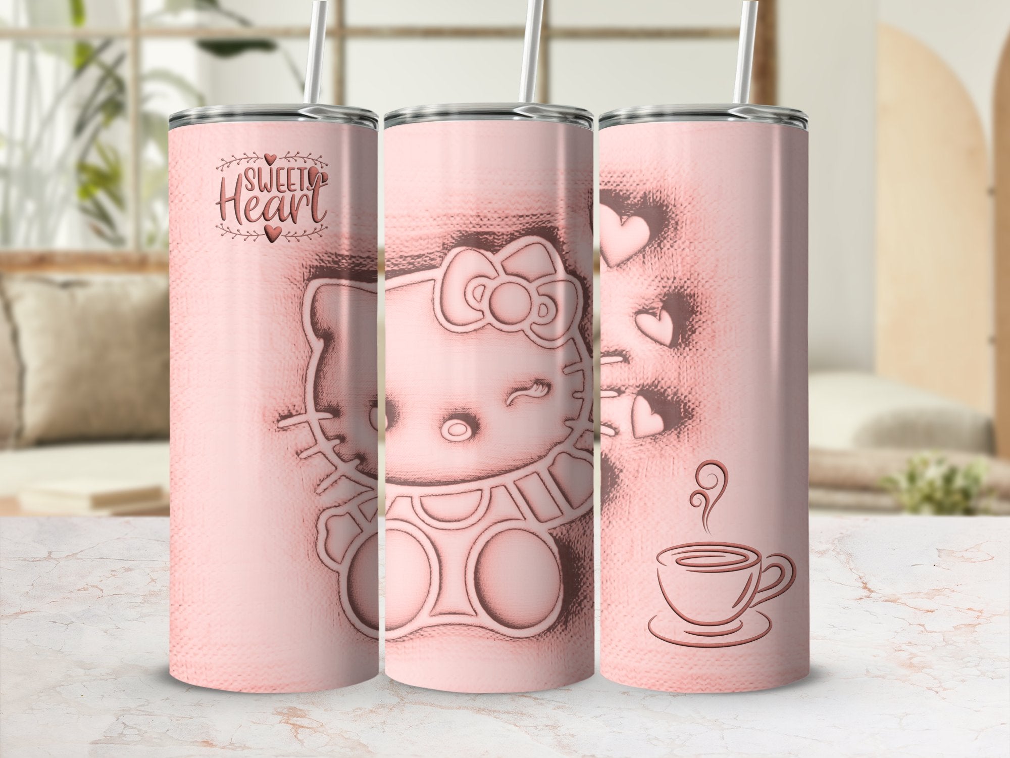 Hello Kitty Tumbler Wrap: Adorable 20oz Tumbler Wrap Sublimation Desig ...