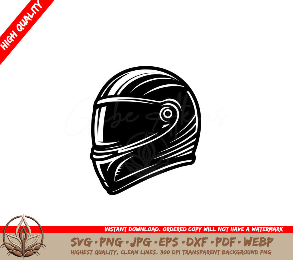 Racing Helmet SVG PNG JPG AI PDF DXF EPS and WebP - Digital Download ...