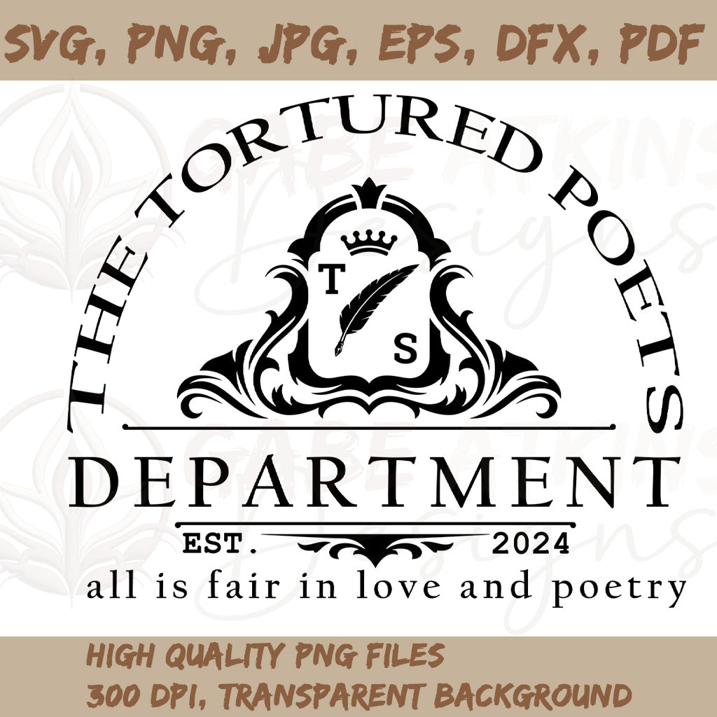 TTPD Digital Instant Download SVG, PNG JPG, EPS, DXF, PDF TTPD Digital ...
