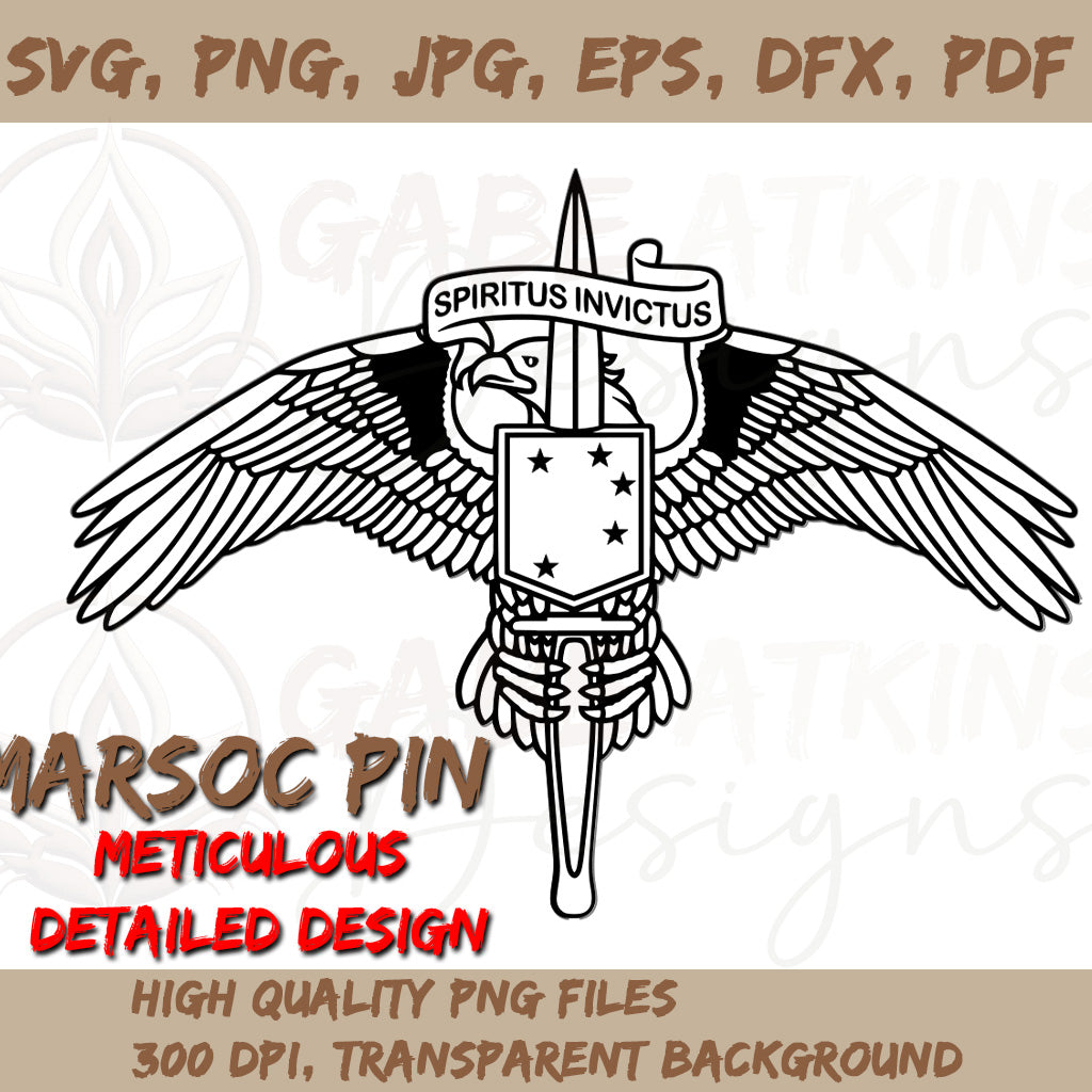 USMC MARSOC Pin SVG, PNG, EPS, DFX, JPG, PDF, WEBP USMC MARSOC Pin SVG ...